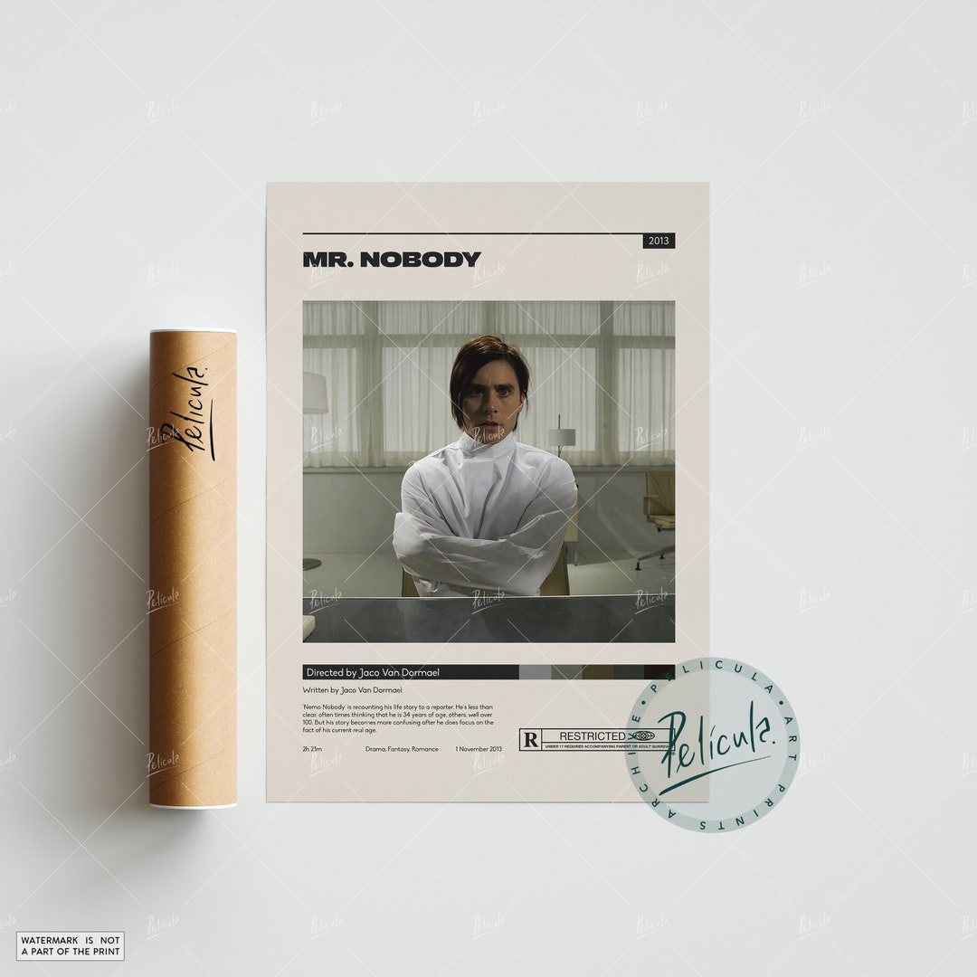 Mr. Nobody Jaco Van Dormael Minimalist Movie Poster Vintage Retro Art ...