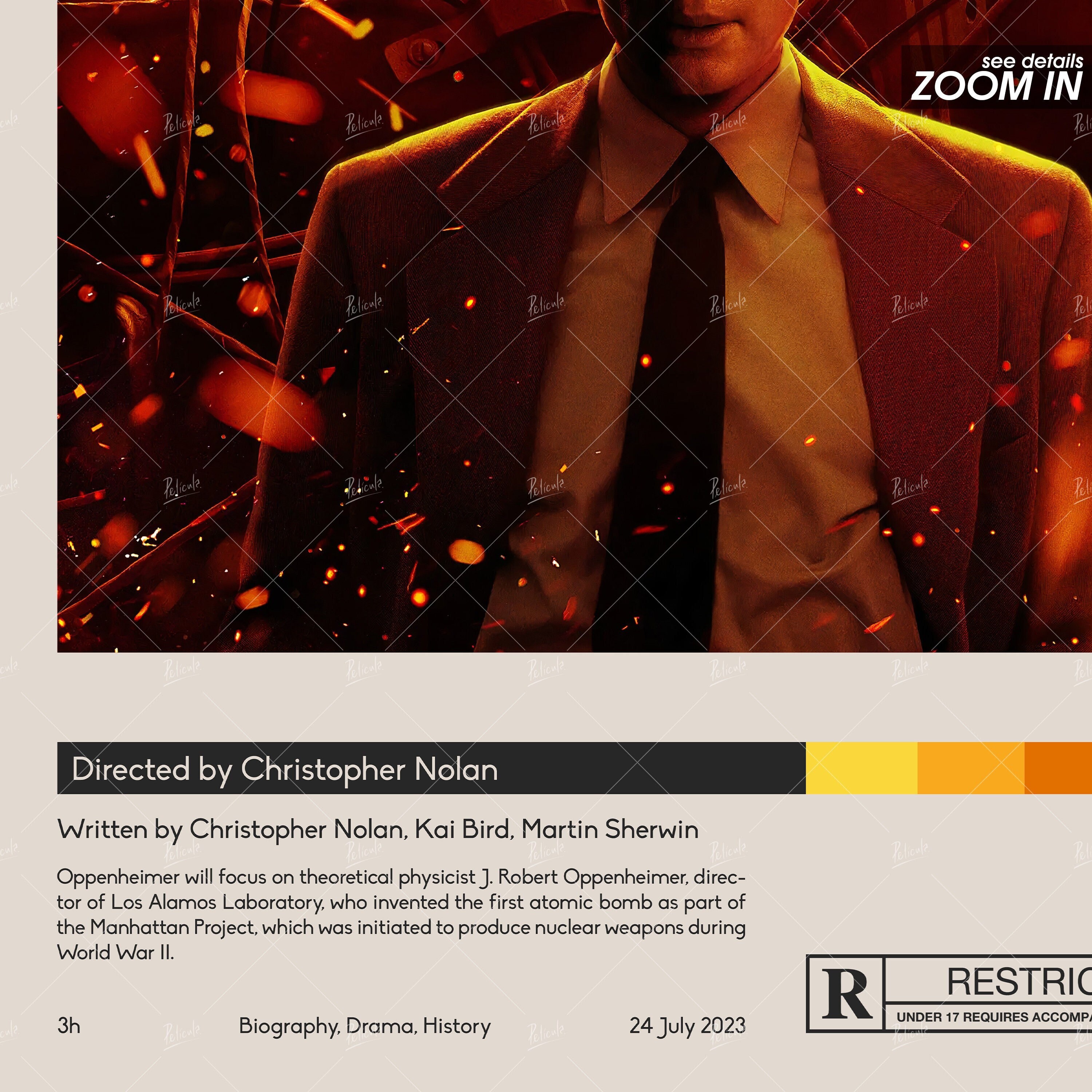 Oppenheimer Poster | Christopher Nolan