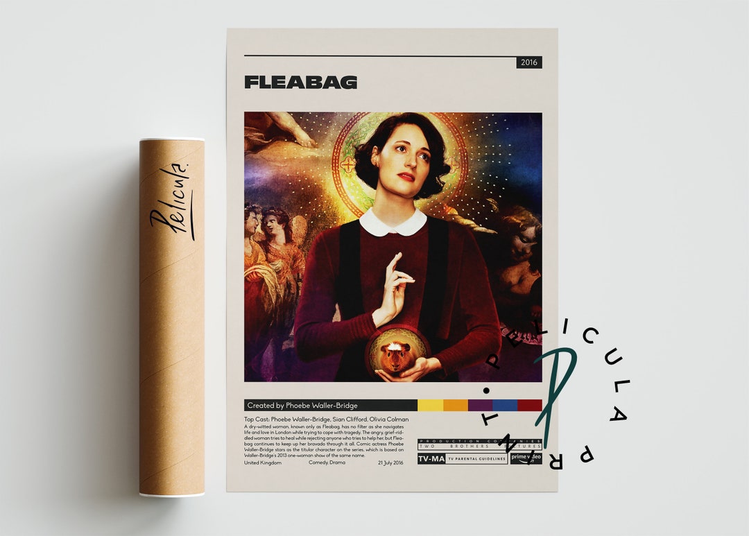 Fleabag Poster Phoebe Waller-bridge Minimalist Tv Series Poster Vintage ...