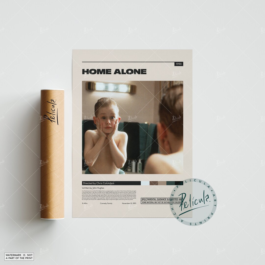 Home Alone Poster Chris Columbus Minimalist Movie Poster - Etsy