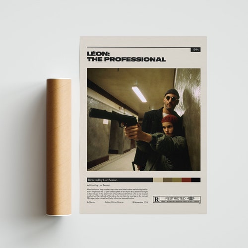 The Professional 16x12 Luc Besson Minimalist Movie Poster - Etsy