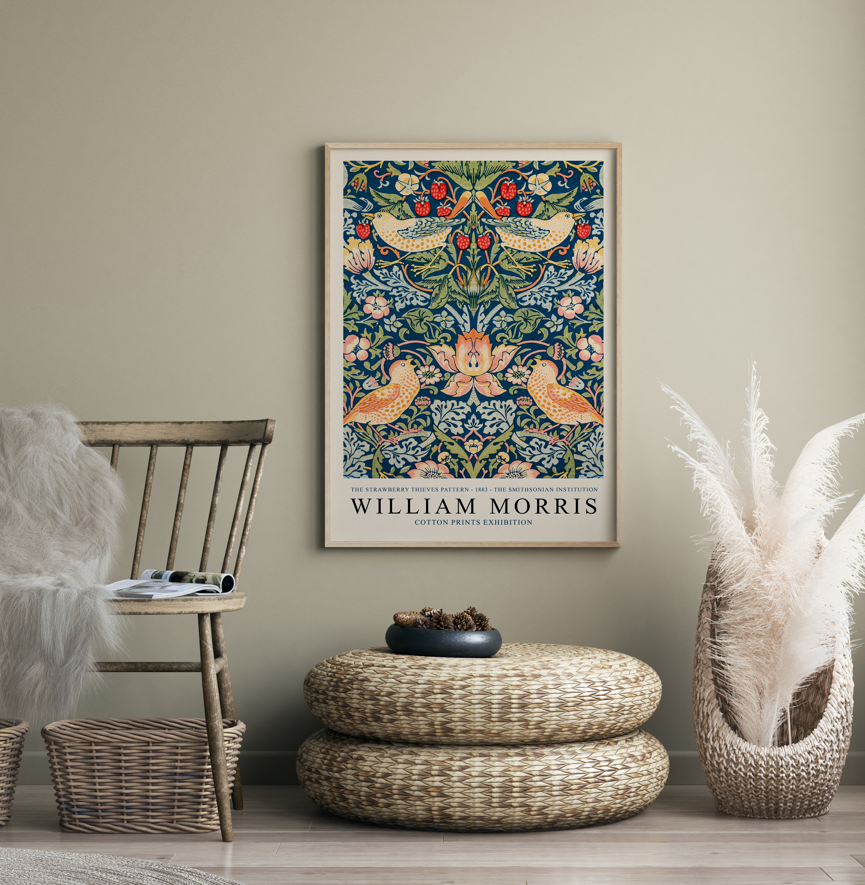 William Morris Print Strawberry Thief Print Art Nouveau - Etsy