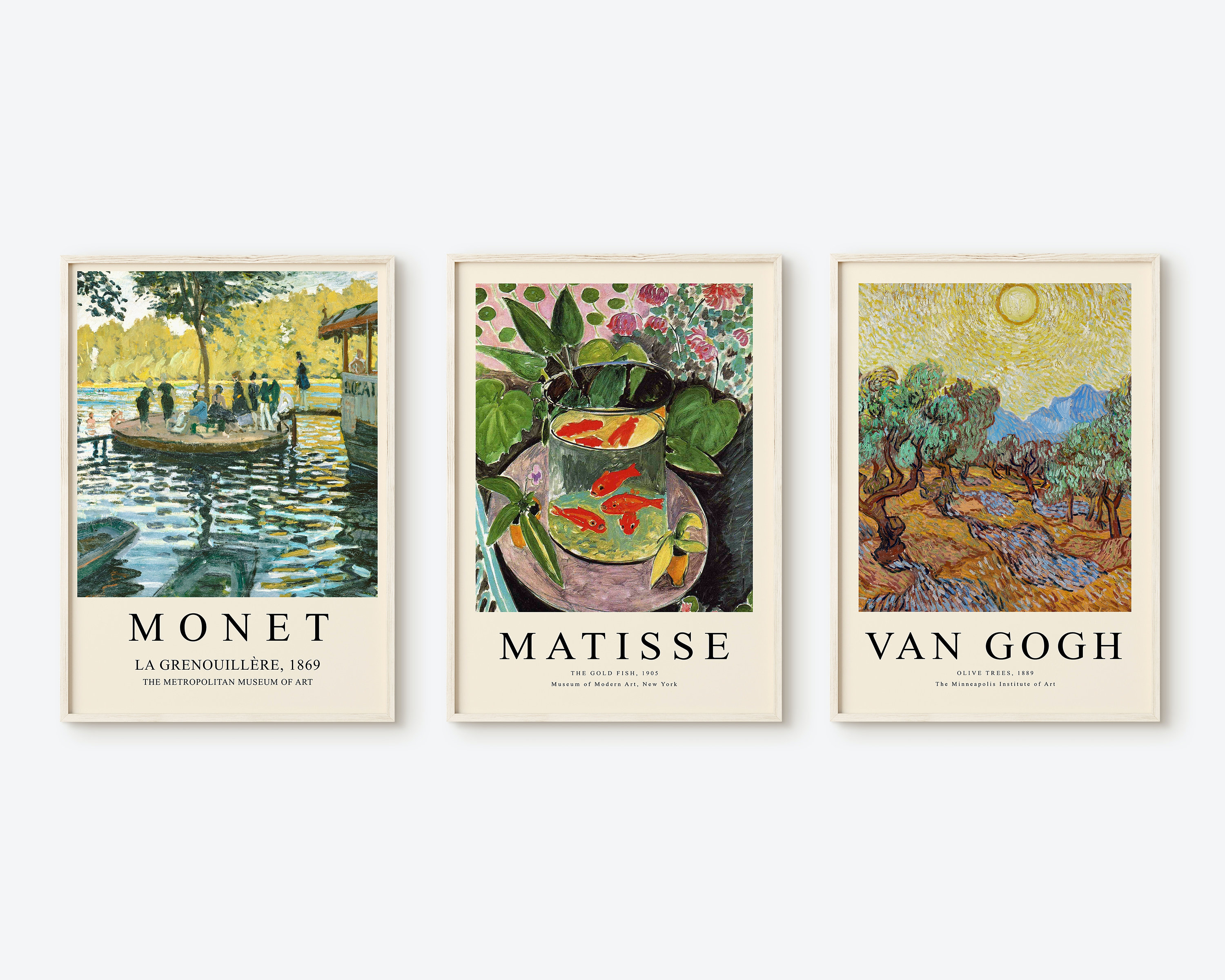 Exhibition Poster Set 3 Piece Wall Art Matisse Print Set - Etsy Australia