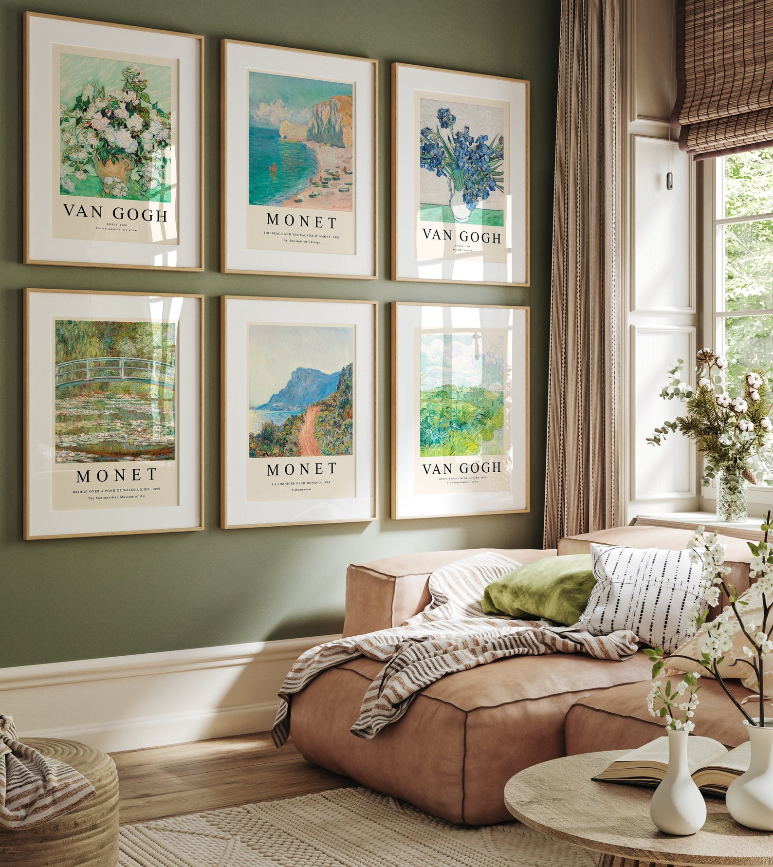 Gallery Wall Art Set of 6 Prints Aesthetic Poster Set Van - Etsy