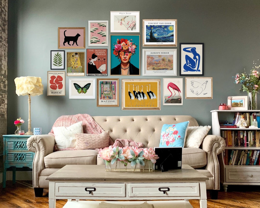 Eclectic Gallery Wall Art Prints Download, Vibrant Wall Art, Eclectic ...