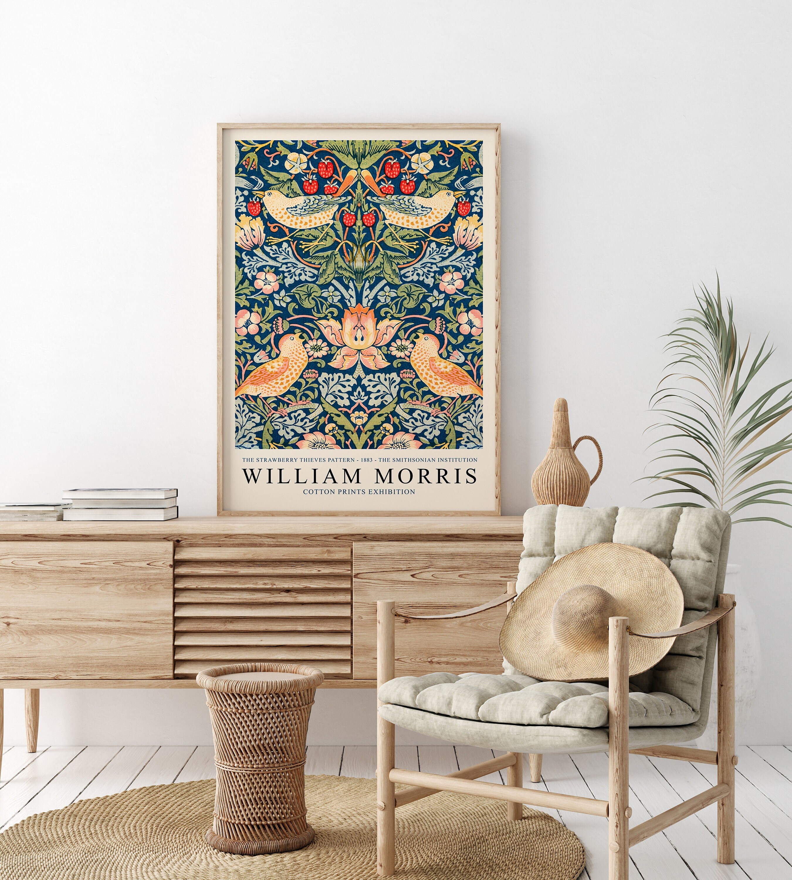 William Morris Print Strawberry Thief Print Art Nouveau - Etsy