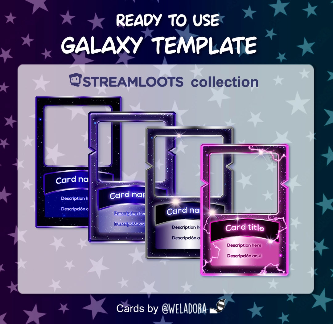Streamloots Epic Galaxy Template - Etsy