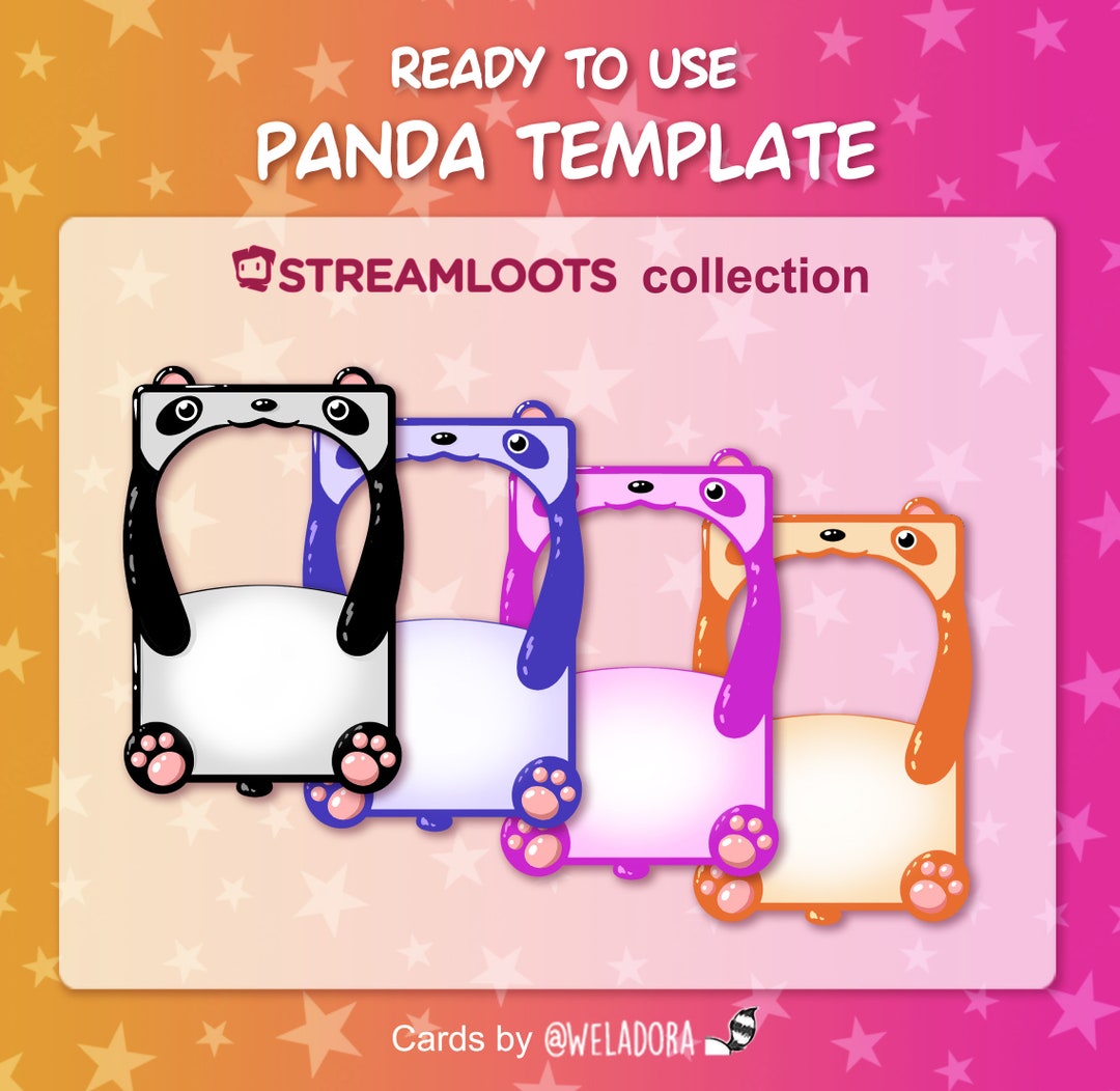 Streamloots Panda Template - Etsy Australia