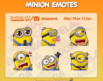 Minions Collection 150 Minion Emotes Animated and Static Chat Emoticons ...