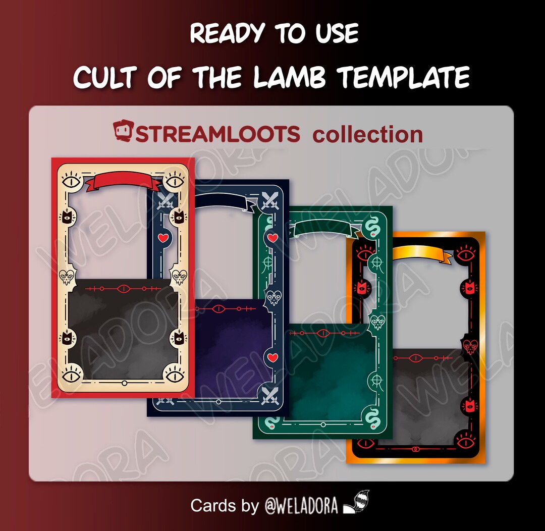 Streamloots Cult of the Lamb Template - Etsy