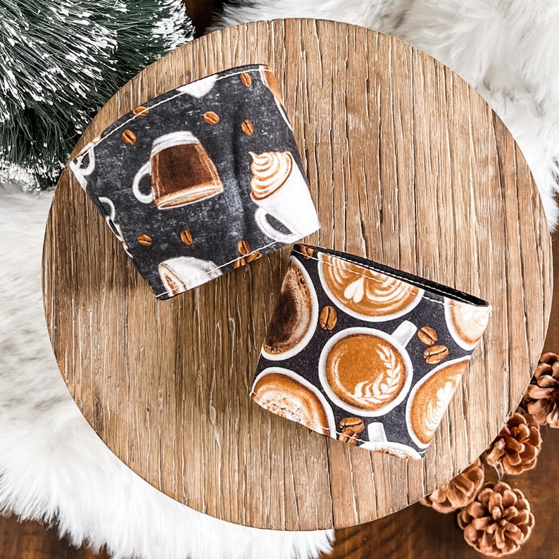 Reusable Coffee Cup Sleeve Custom Cup Sleeve Fabric Coffee - Etsy