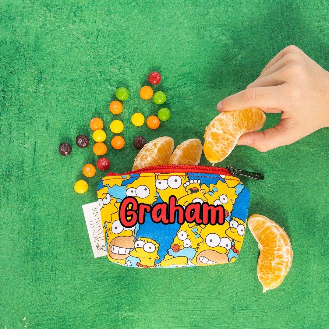 Simpsons Food Safe Snack Bags | Sandwich Sized Snack Bag | Small Snack ...