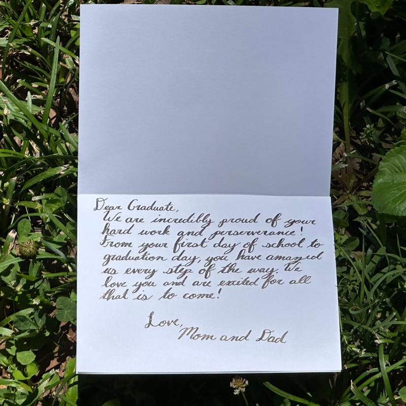 Calligraphy College Cards - Etsy