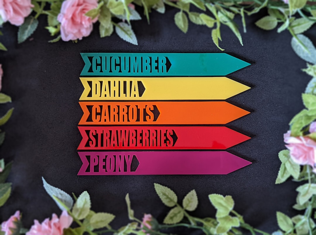 Personalised Garden Stake/label. Create Your Own Custom Acrylic Plant ...