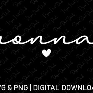 Nonna Svg, Hear Svg, Digital Downloads, Grandma Svg, Family Svg, Mother ...