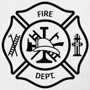 Fire Department Logo Svg, Fire Dept Svg, Firefighter Svg, Digital ...