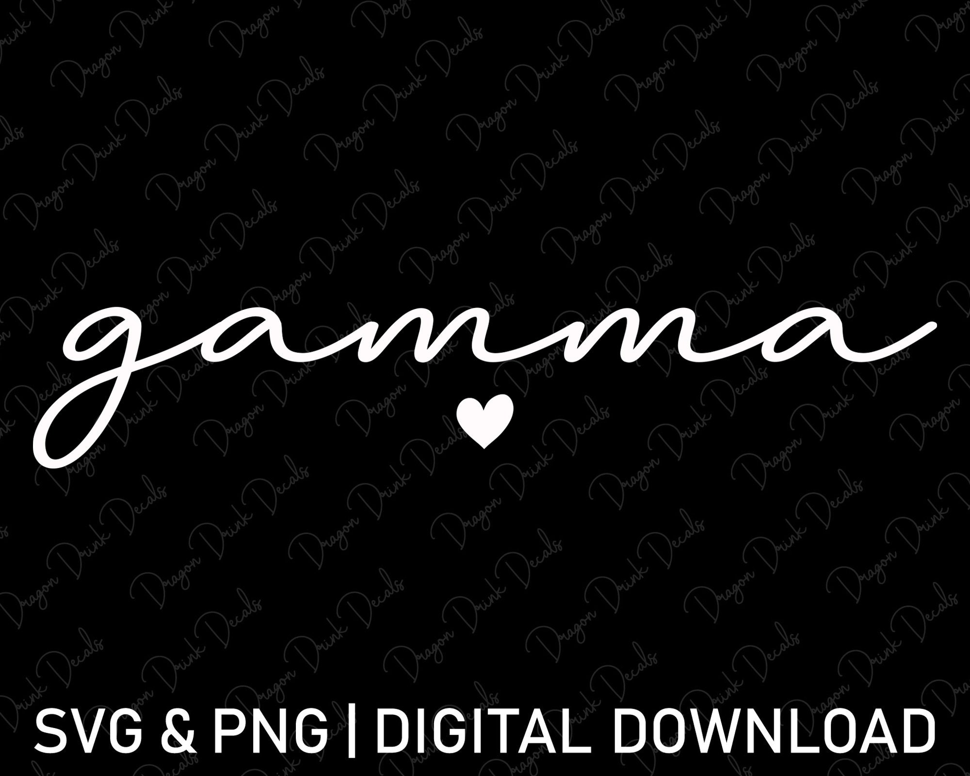 Buy Gamma Svg Heart Svg Grandma Svg Digital Downloads Family Online in ...