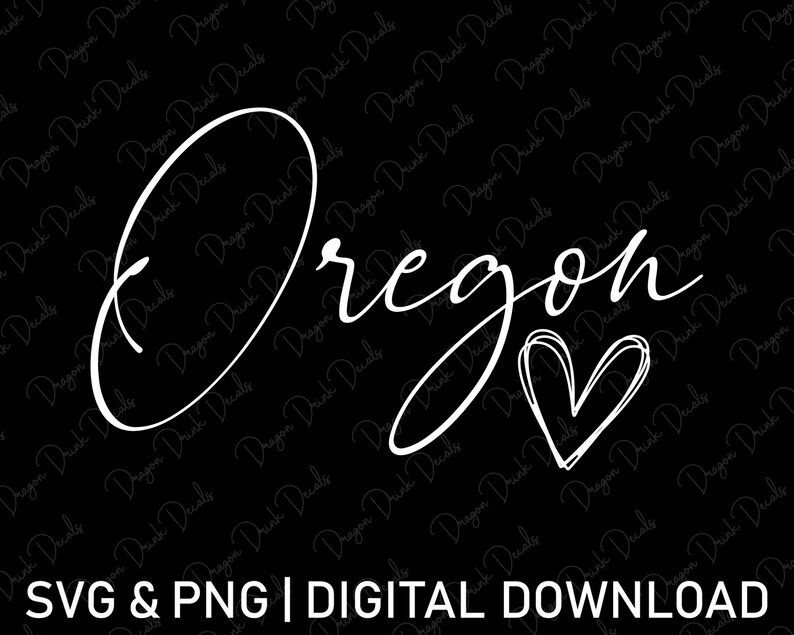 Oregon Svg Digital Downloads USA State Svg Cursive Fonts - Etsy