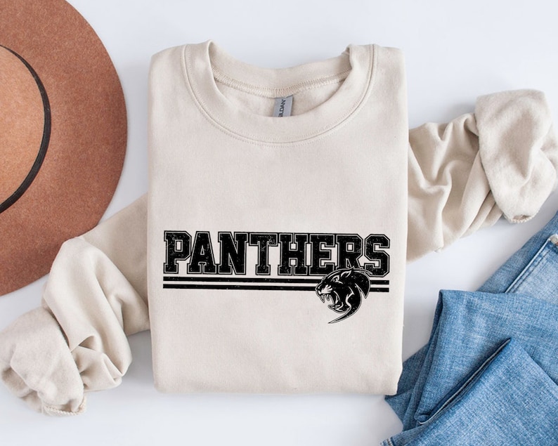 Panthers Distressed Svg, Mascot Sublimation, Panthers Mascot Svg ...