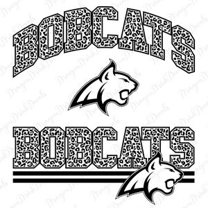 Bobcats Svg, Bobcats Leopard Mascot Svg, Mascot Sublimation, Digital ...