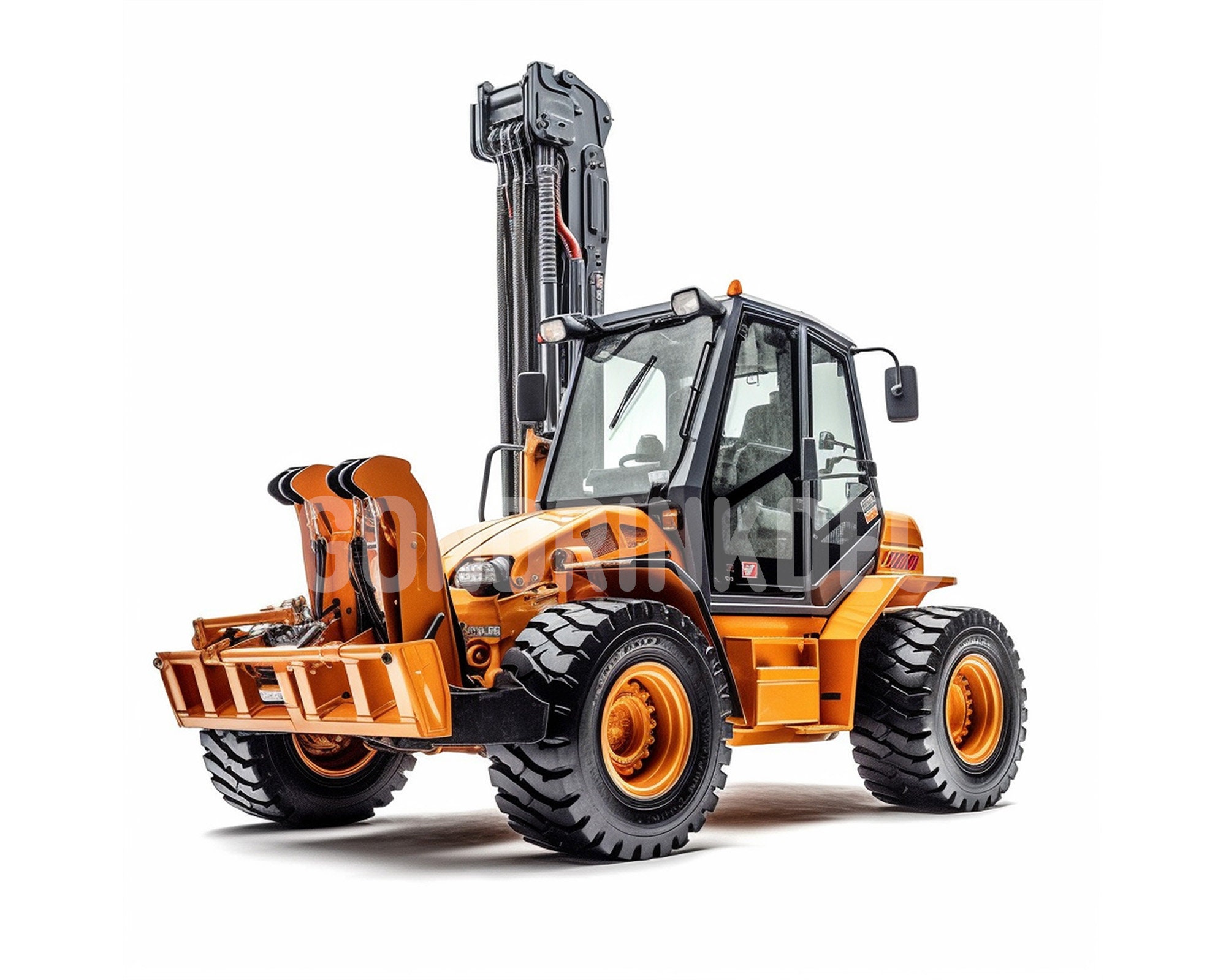 Telescopic Handler Clipart 12 High Quality JPG Files - Etsy