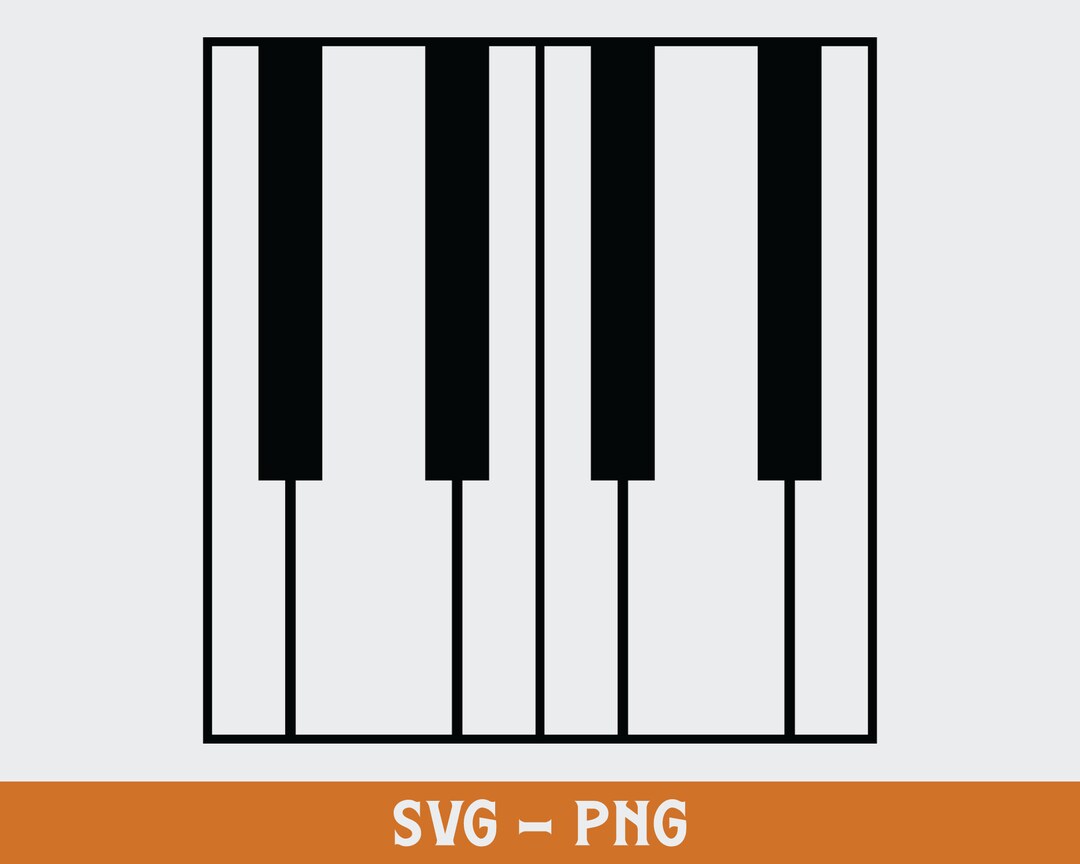 Piano Keyboard Svg, Digital Download, Piano Keyboard Keys Svg, Music ...