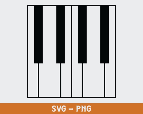 Piano Keyboard Svg Digital Download Piano Keyboard Keys Svg - Etsy