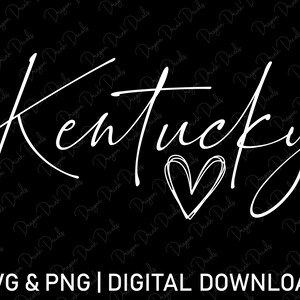 Kentucky Svg, Cursive Fonts Svg, Heart Svg, US States Svg, America Svg ...