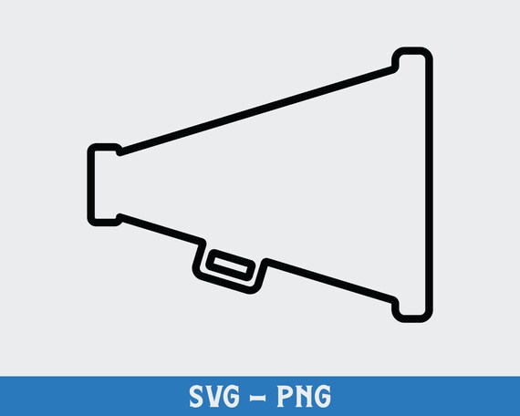 Cheer Megaphone Svg Digital Download Cheerleading Svg - Etsy
