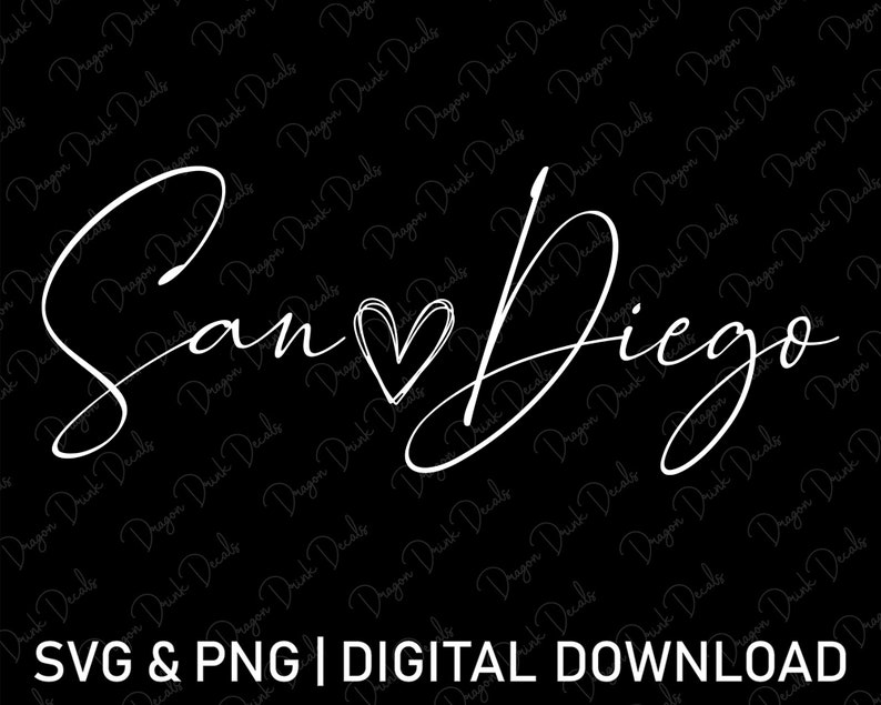 San Diego Svg, Digital Downloads, America Svg, Cursive Font Svg ...