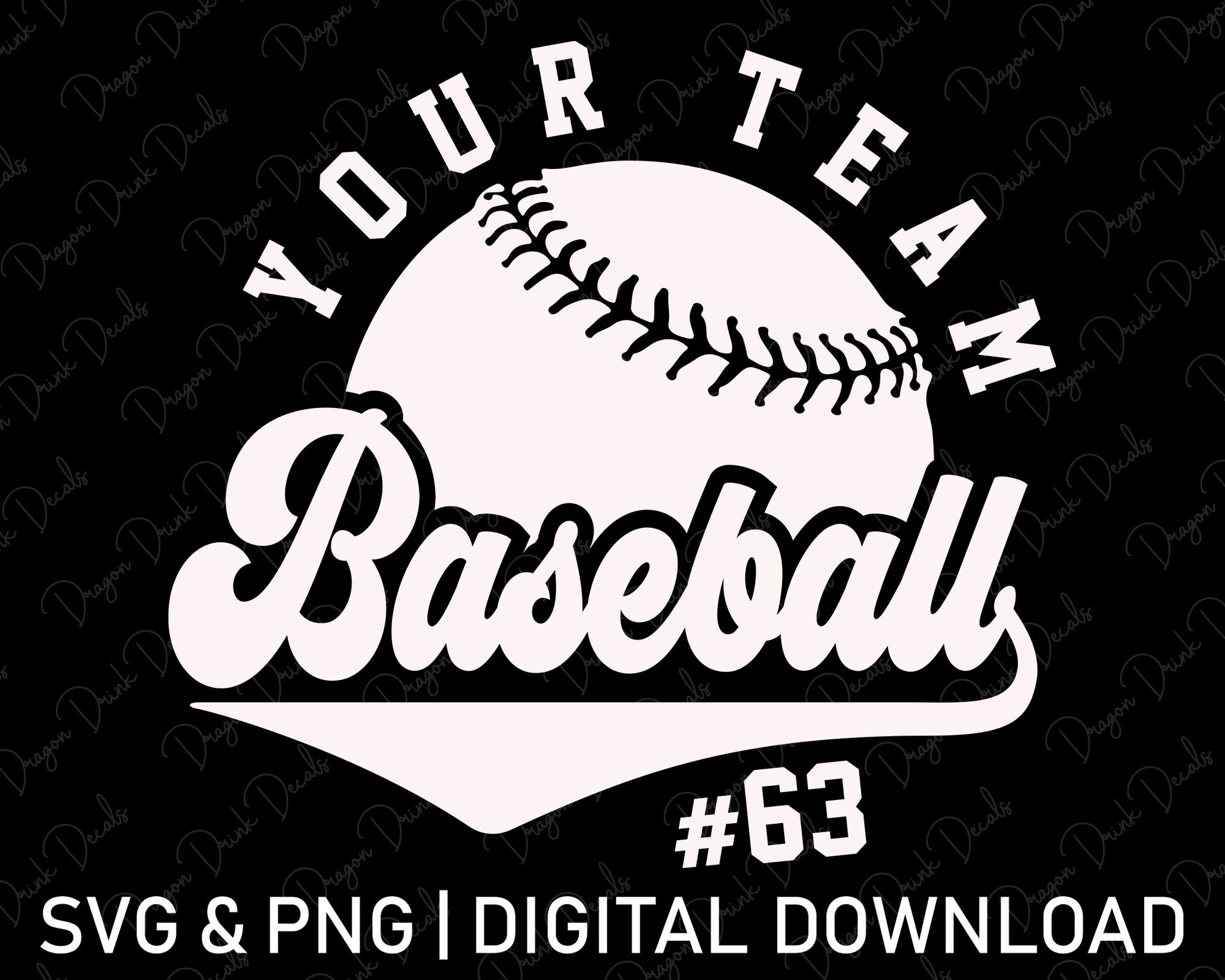Baseball Svg Your Team Svg Sports Svg Team Spirit Svg - Etsy
