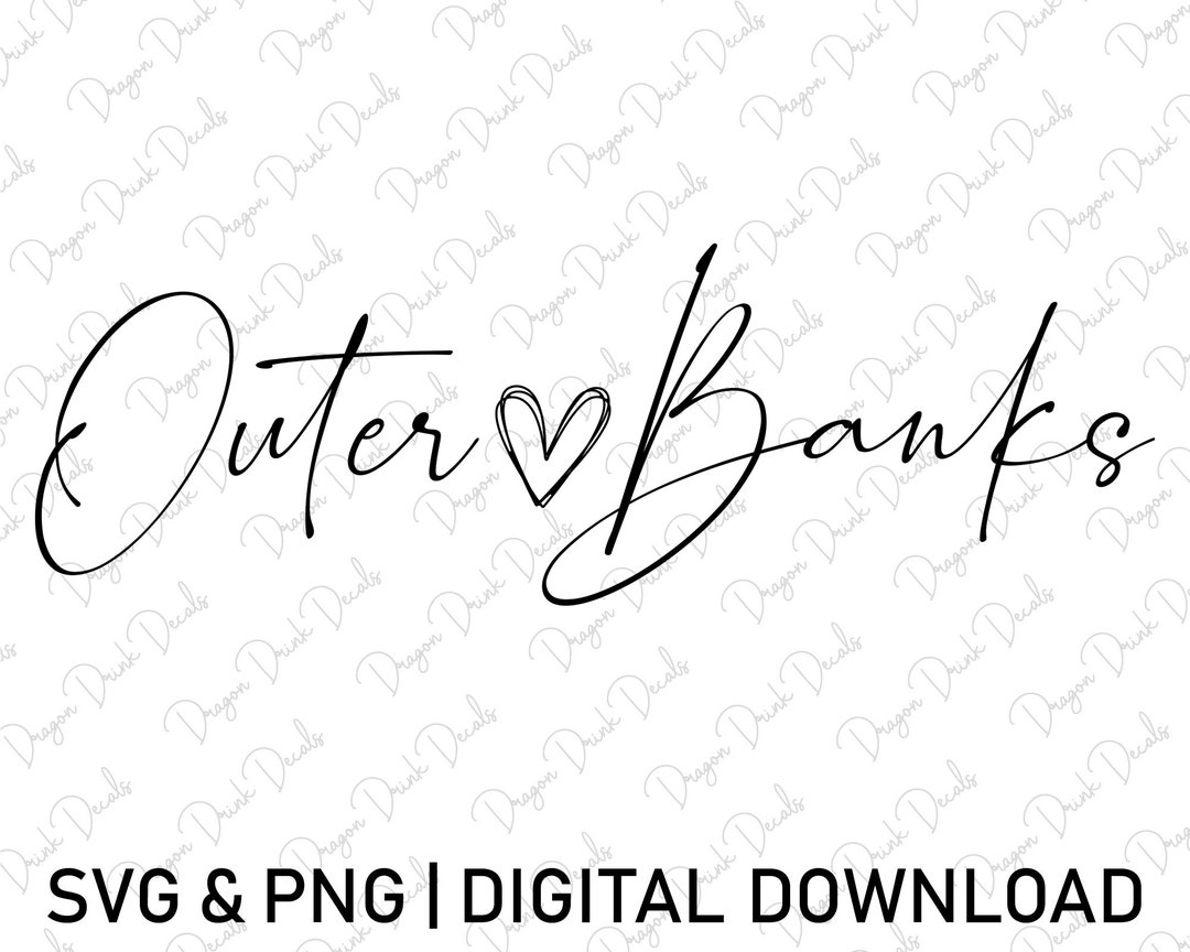 Outer Banks Svg, Digital Download, Pogue Life Svg, Cursive Font Svg ...