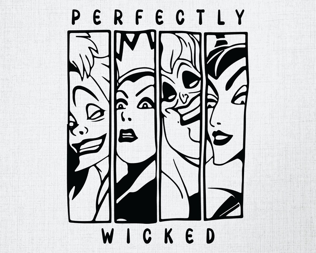 Perfectly Wicked Svg, Digital Download, Wicked Witch Svg, Witches Svg ...