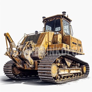 Track Loader Clipart, 12 High Quality JPG Files, Construction Vehicles ...