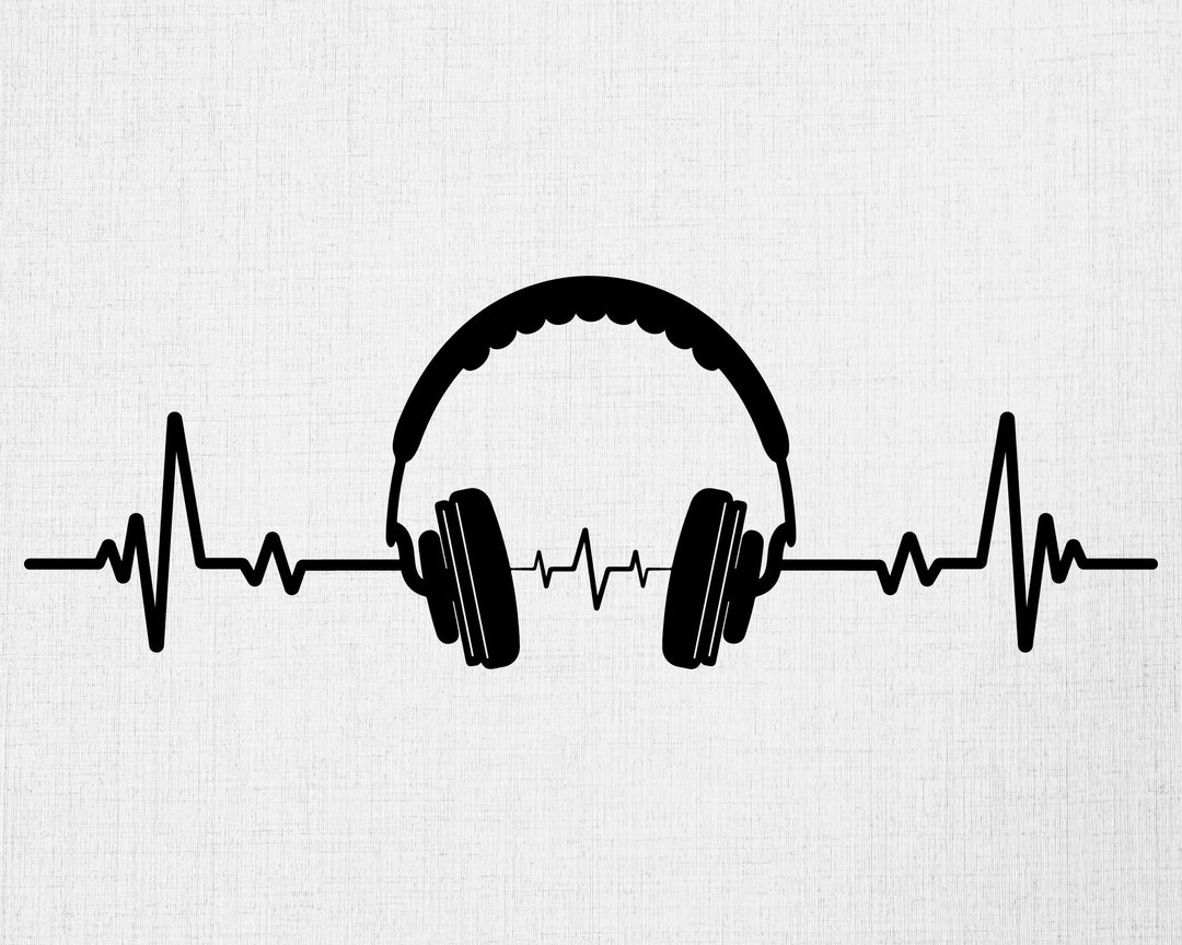 Music Heartbeat Svg, Digital Download, Heartbeat Svg, Music Svg, Love ...