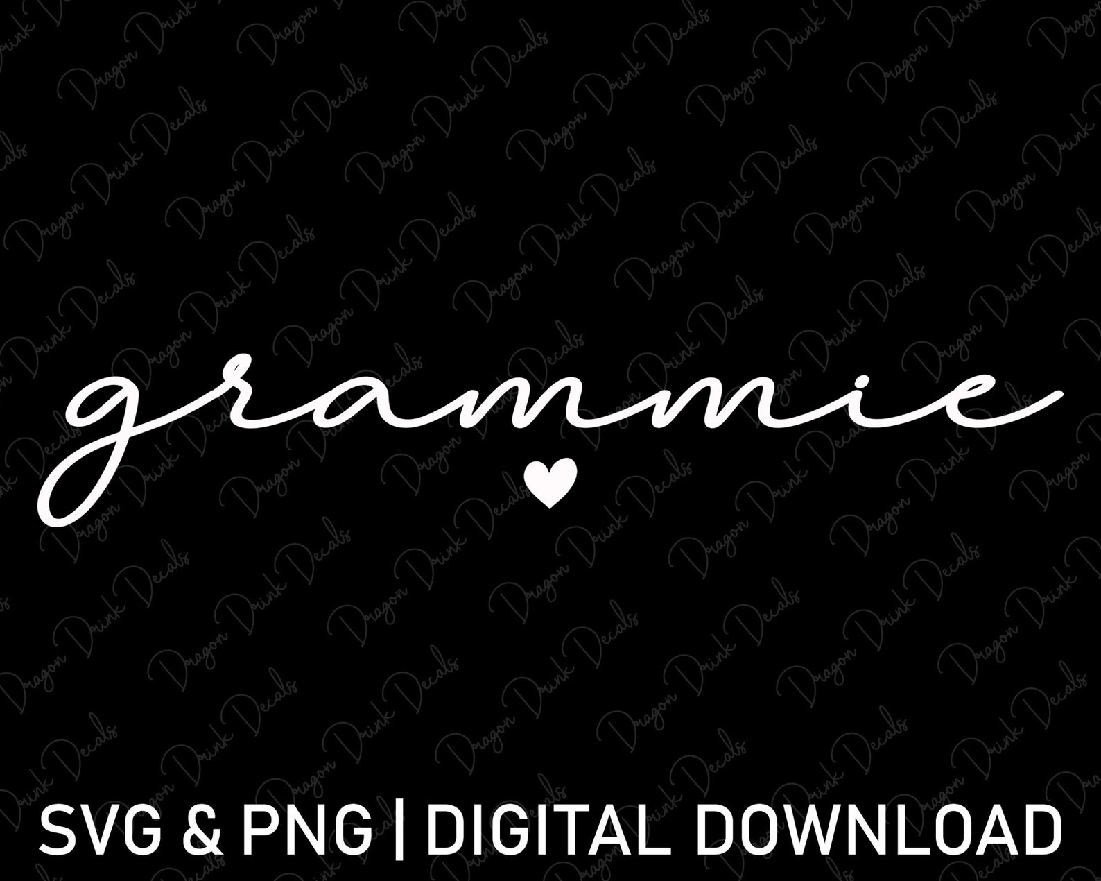 Grammie Svg Heart Svg Grandma Svg Digital Downloads Family - Etsy