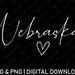 Nebraska Svg, Digital Download, USA Svg, Cursive Fonts Svg, Nebraska ...