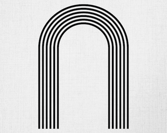 Boho Rainbow Svg Digital Download Arched Rainbow Svg - Etsy