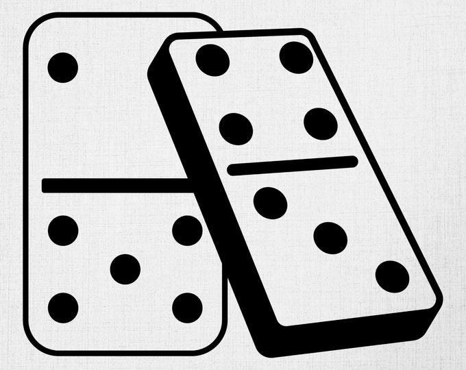 Dominoes Svg, Domino Svg, Domino Pieces Svg, Digital Download, Dominoes ...