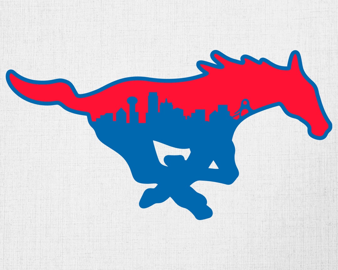 SMU Mustang Mascot Svg, Digital Download, Mustangs Svg, School Spirit ...