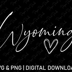 Wyoming Svg, Cursive Font Svg, Heart Svg, US States Svg, America Svg ...