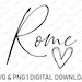 Rome Svg, Digital Download, Europe Svg, Cursive Font Svg, Italia Svg ...