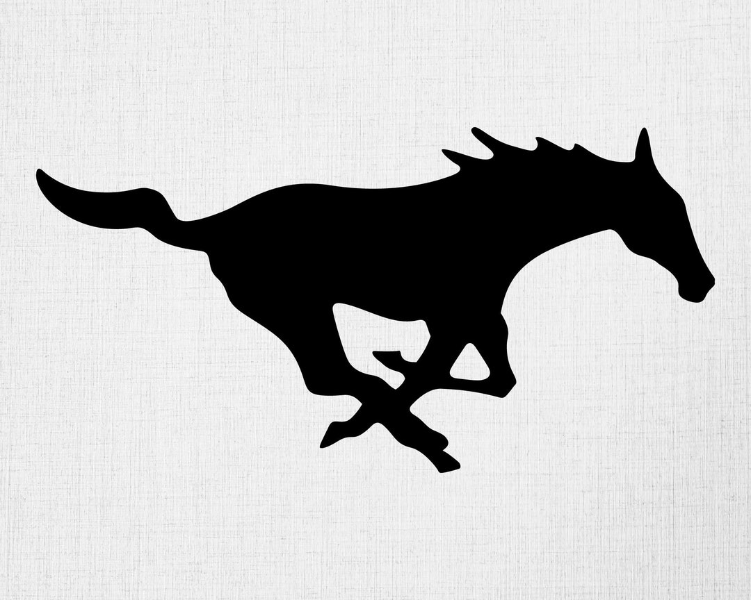 Mustangs Outline Svg, Mustang Mascot Svg, Digital Download, School ...