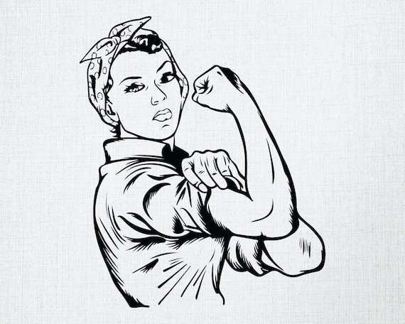 Rosie the Riveter Svg Digital Download Strong Woman Svg - Etsy