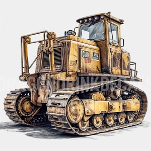 Track Loader Clipart, 12 High Quality JPG Files, Construction Vehicles ...