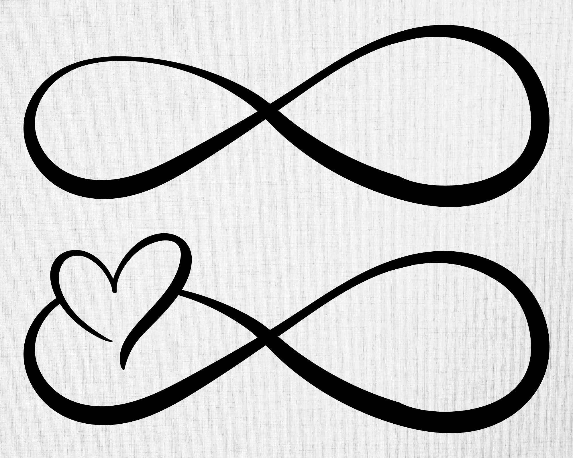 Infinity Herz Symbol Svg Infinity Zeichen Svg Forever Symbol Etsy