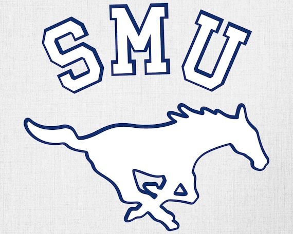 SMU Mustangs Outline Svg Digital Download SMU Svg Southern - Etsy UK