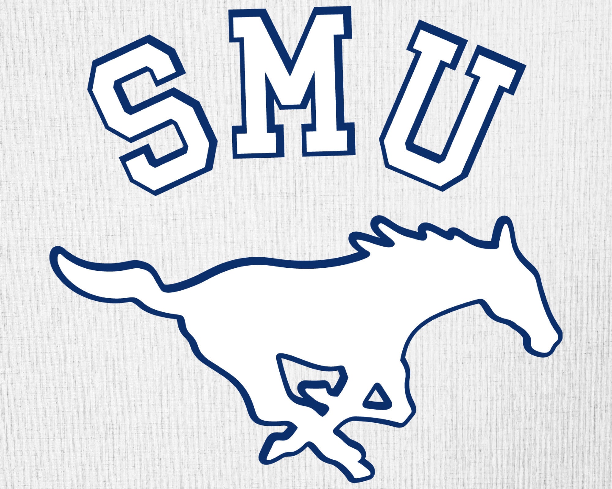 SMU Mustangs Outline Svg Digital Download SMU Svg Southern - Etsy UK