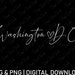 Washington D.C Svg, Digital Download, Usa Svg, Cursive Font Svg ...