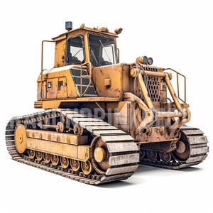 Track Loader Clipart, 12 High Quality JPG Files, Construction Vehicles ...